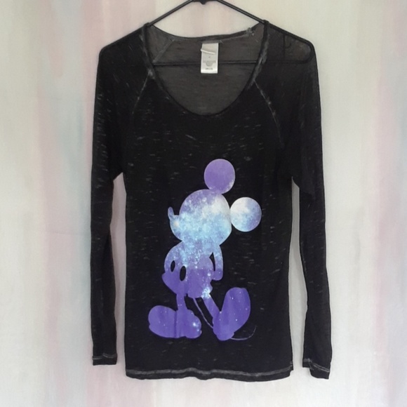Disney | Tops | Disney Cosmic Mickey Mouse Sheer Top Hp | Poshmark